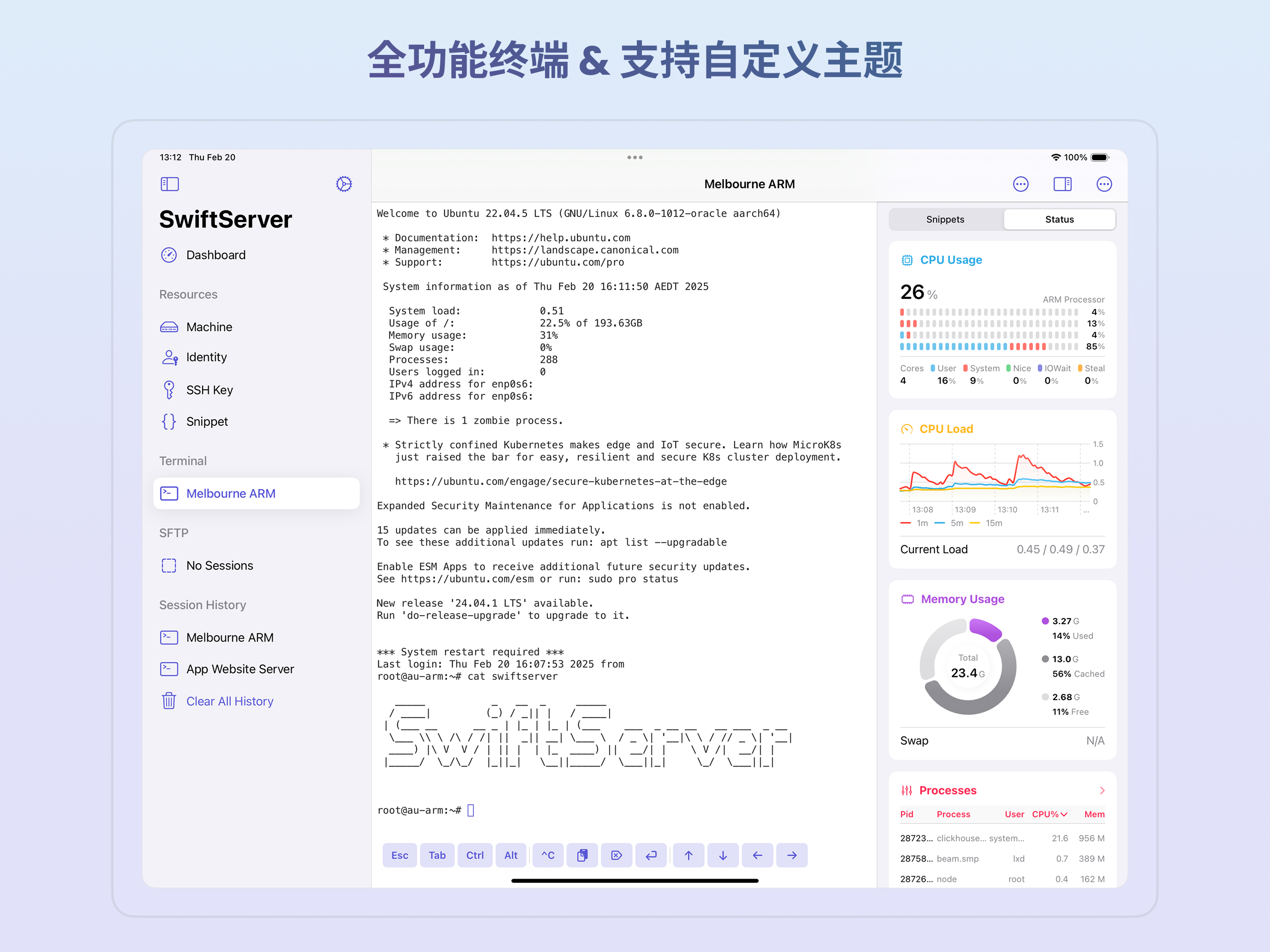 【已开奖】分享一个 iOS & macOS 平台非常好看的 Server 监控软件 & 抽奖年度会员，送一个 Netcup 1o 鸡